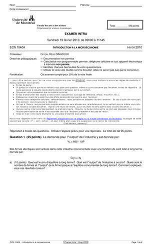 Chapitre 13 - cours - 13 La théorie des jeux et les jeux stratégiques Sommaire du chapitre 13 ...