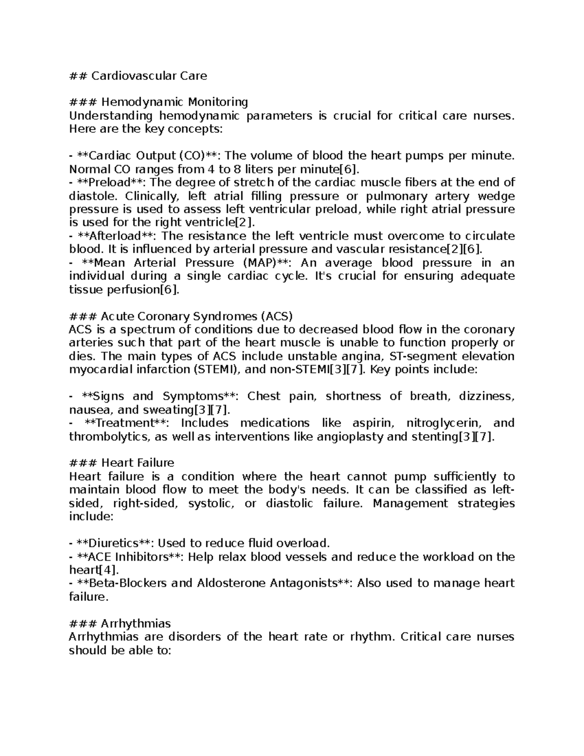 CC Notes - Cardiovascular Care Hemodynamic Monitoring Understanding ...