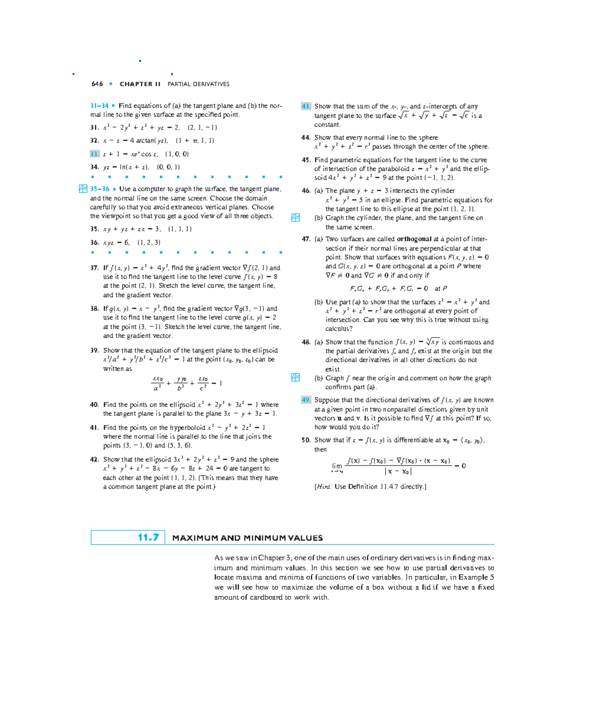 Math work ch - math work - 31–34 Find equations of (a) the tangent ...