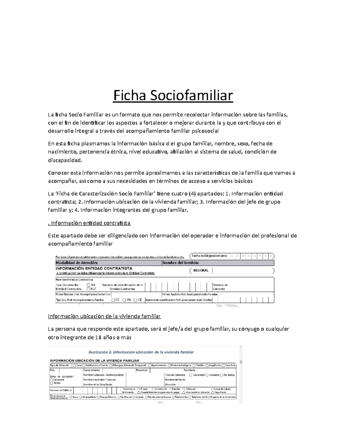 Exposición - ficha socio familair - Ficha Sociofamiliar La ficha Socio ...