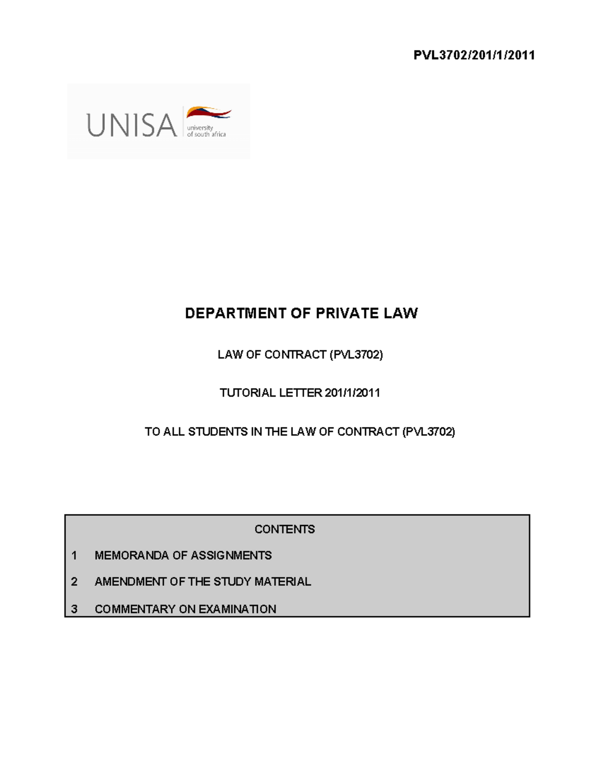 Tutorial Letters Combined - PVL3702/201/1/ DEPARTMENT OF PRIVATE LAW ...