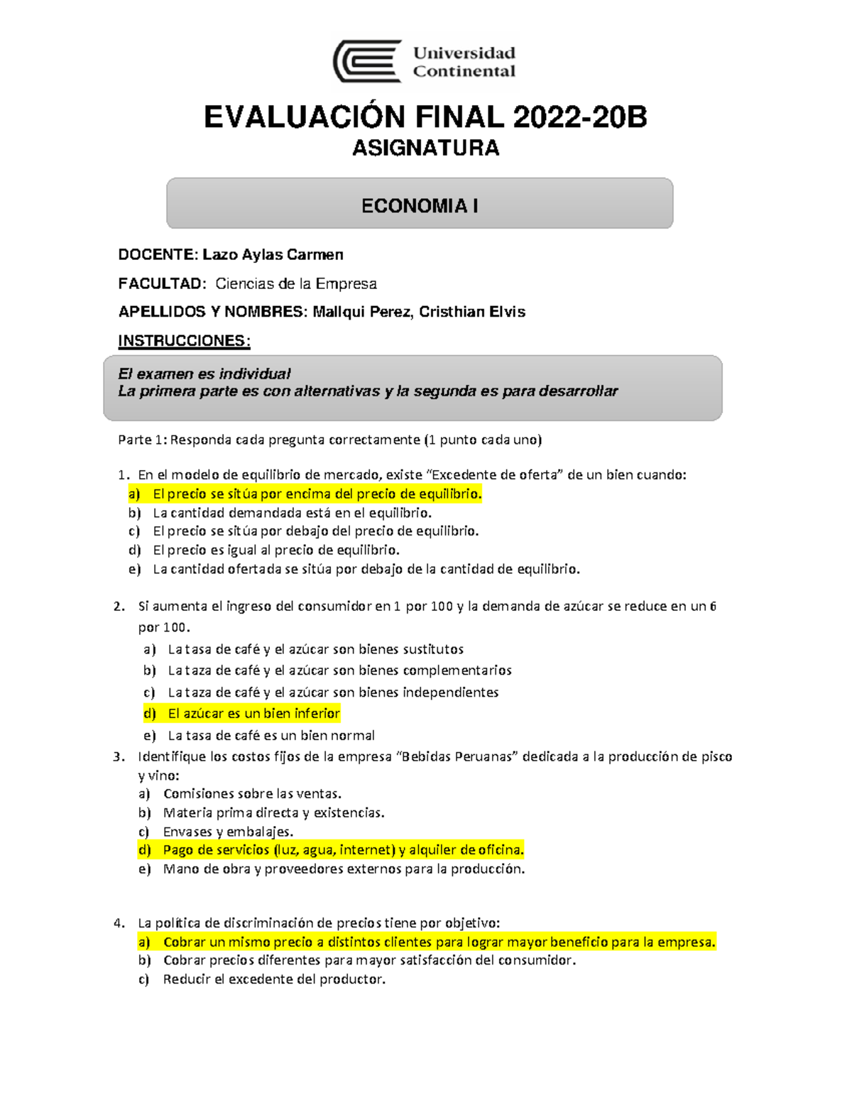 Evaluación Final 2022-20 Cristhian Elvis Mallqui Perez - EVALUACIÓN FINAL 2022-20B ASIGNATURA ...