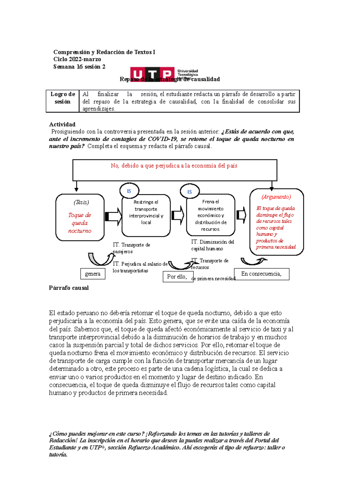 Semana 16 Comprension - CUADRO DEFINICION - Comprensión y Redacción de ...