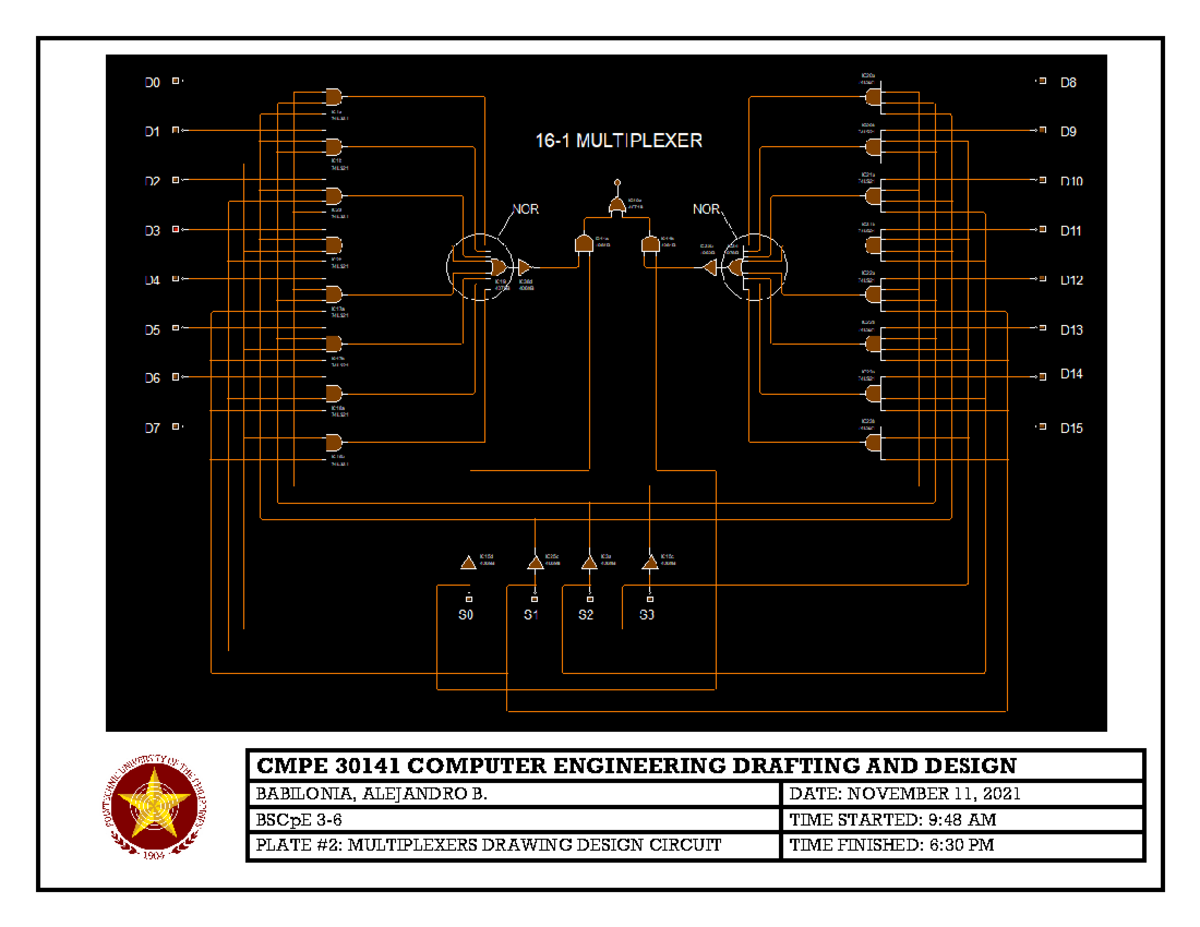 Babilonia, Alejandro B. - Plate 2 - Computer Engineering as a Discipline - CMPE 30141 COMPUTER ...