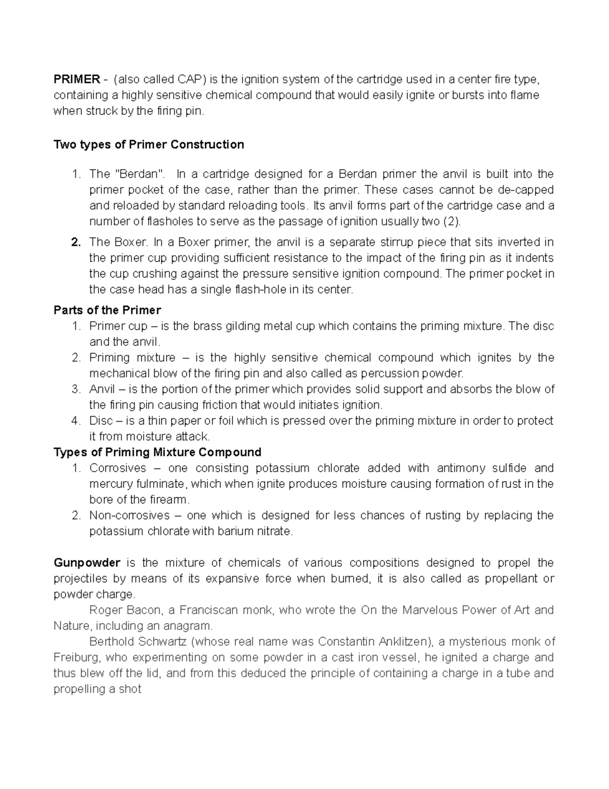 Recitation- Coverage - PRIMER - (also called CAP) is the ignition ...