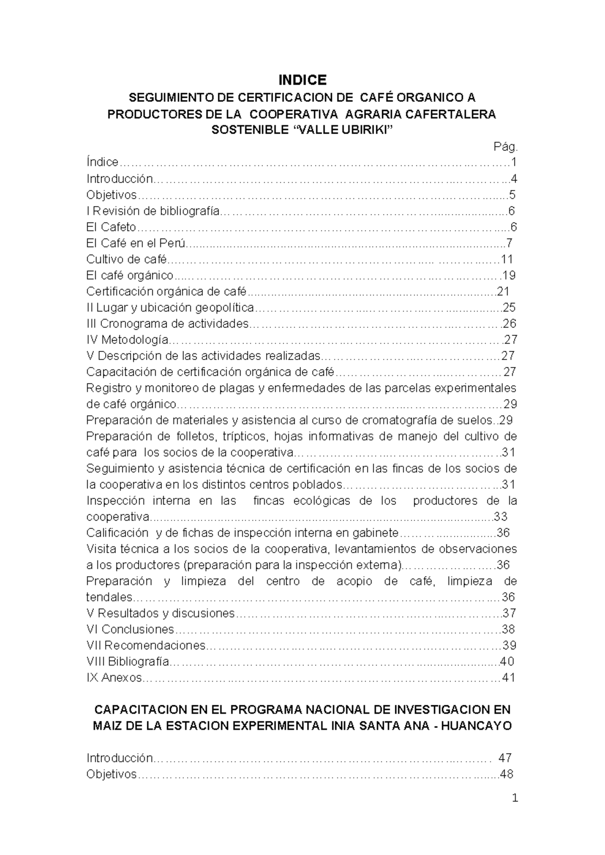 Informe De Practicas Final Carlos Indice Seguimiento De