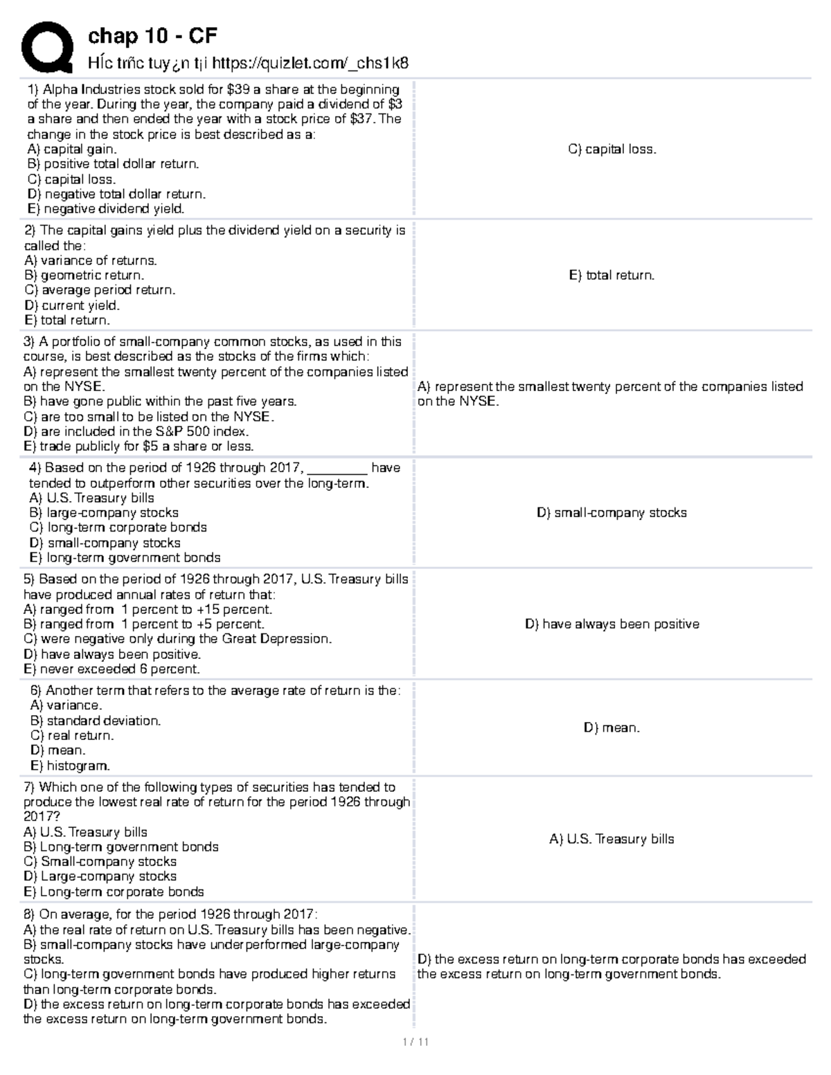 C10-TCDN-NC - TCDN - HÍc trñc tuy¿n t¡i quizlet/_chs1k 1) Alpha Industries stock sold for $39 a ...