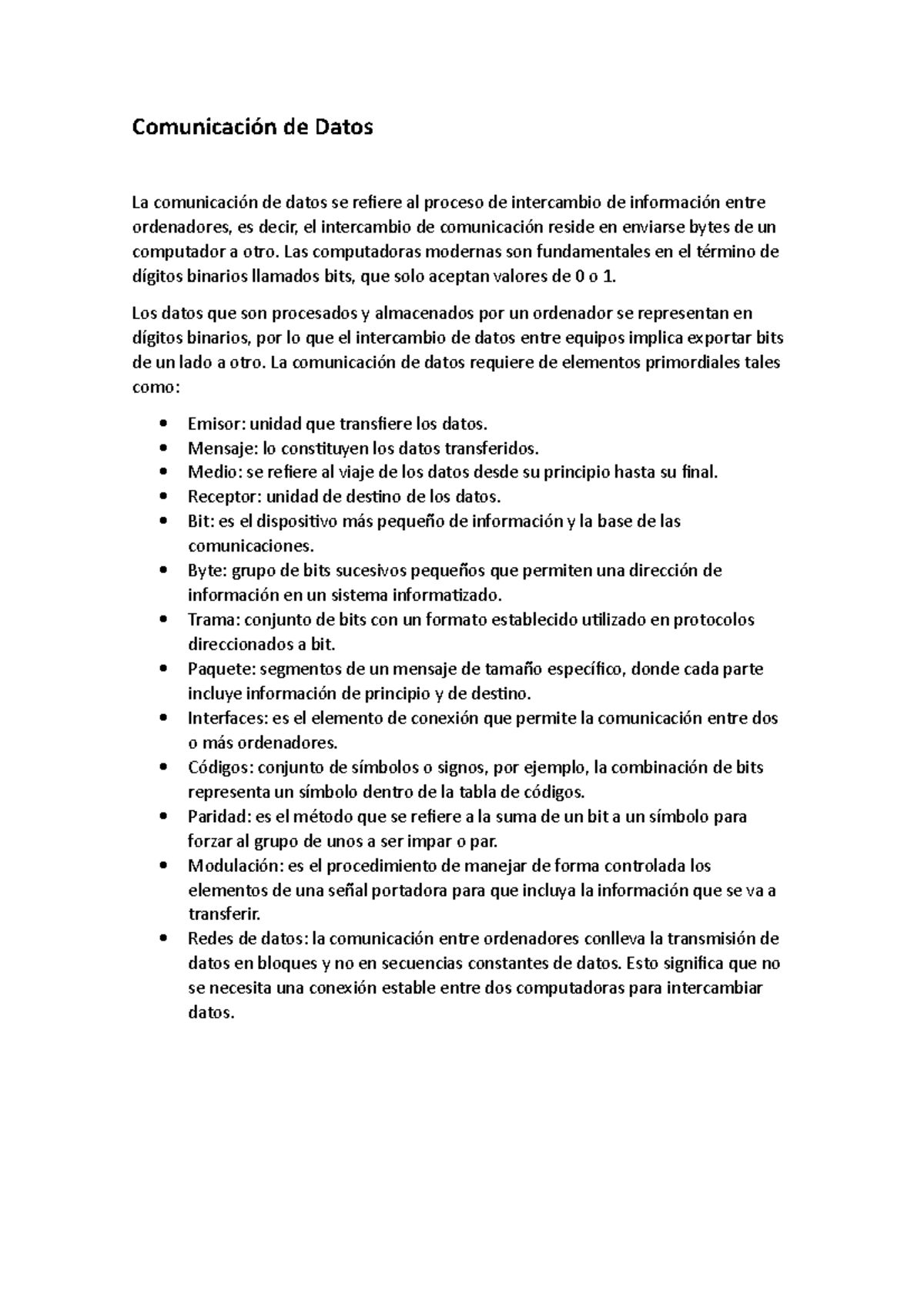 Comunicación de Datos Universidad Tecnologica de Santiago ...