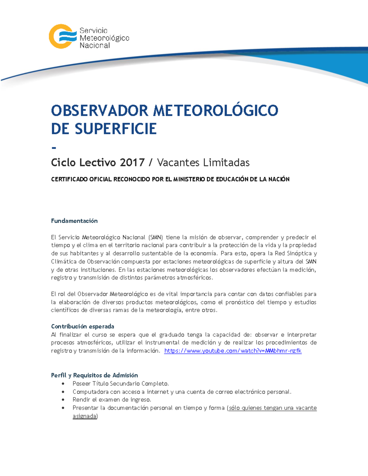 Programa Zzobservadorzmeteorologicozdezsuperficie - OBSERVADOR METEOROL ...