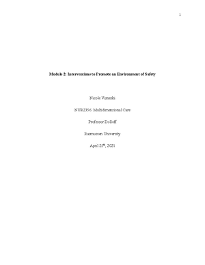 MD1 Module 6 Writing Assignment - Module 06 Assignment – Designing a ...