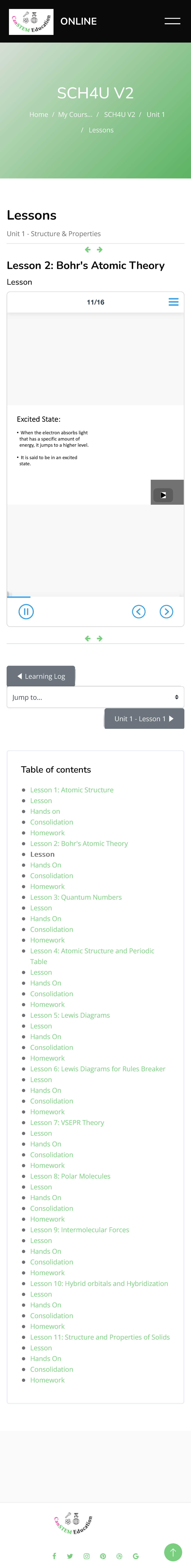 Lessons Lesson - Chemistry and biology - SCH4U V Home / My Cours ...