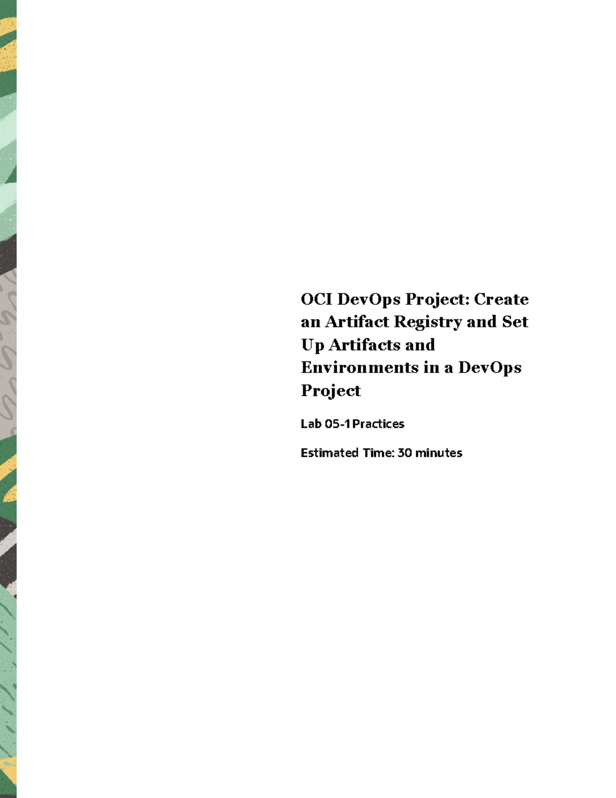 S1106012 GC11 ag Lab05 - Oracle Cloud Infrastructure Labs - OCI DevOps ...