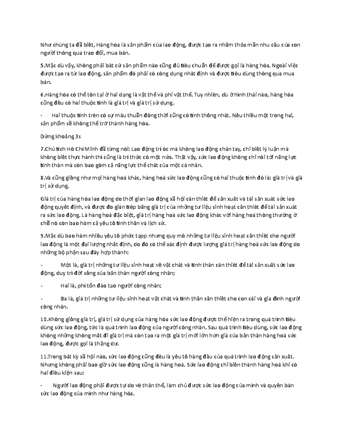 Cơ sở LT kinh tế chính trị Mác Lê nin - Nh chúng ta đã biếết, Hàng hóa là s n ph m c a lao đ ng ...