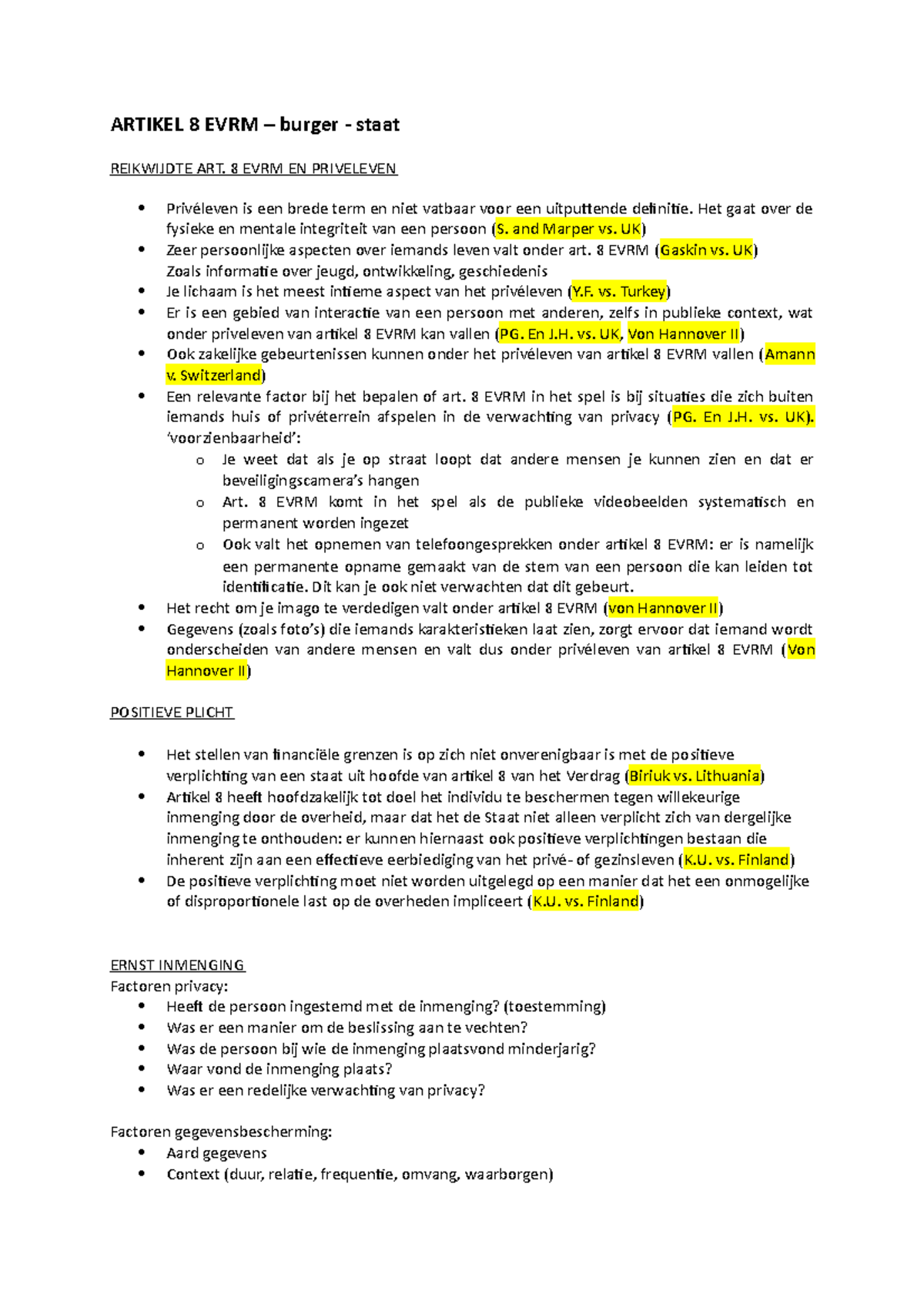 PGB schema's enzo - ARTIKEL 8 EVRM – burger - staat REIKWIJDTE ART. 8 EVRM EN PRIVELEVEN ...