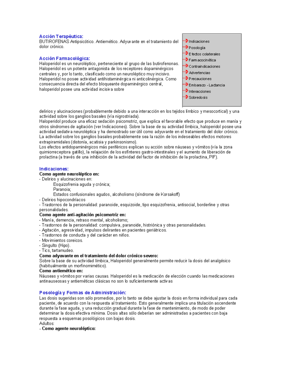 Acción Terapéutica - Resumen Farmacología - Acción Terapéutica ...