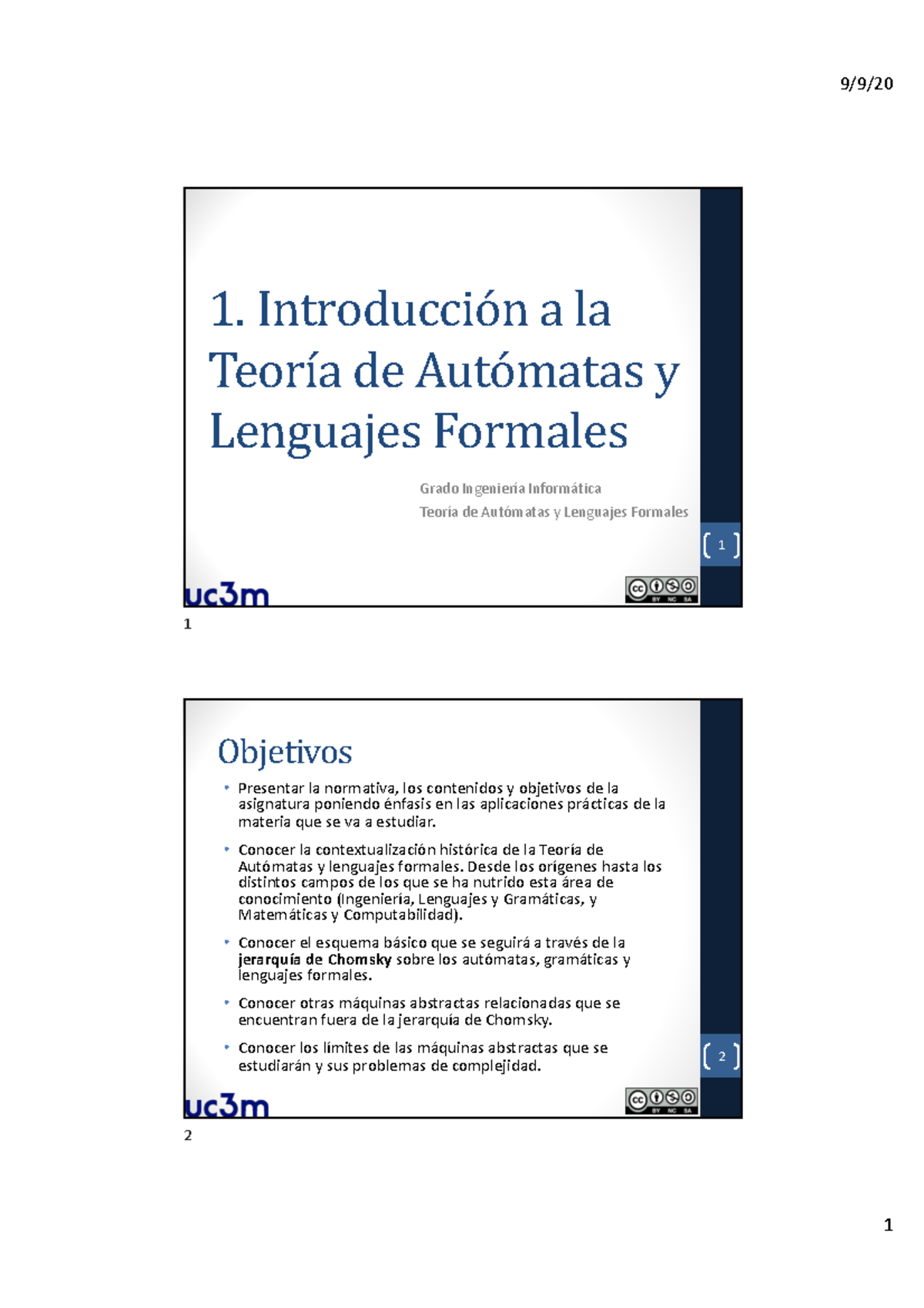 tema 1 y ejercicios - 1. Introducción a la Teoría de Autómatas y Lenguajes Formales Grado ...