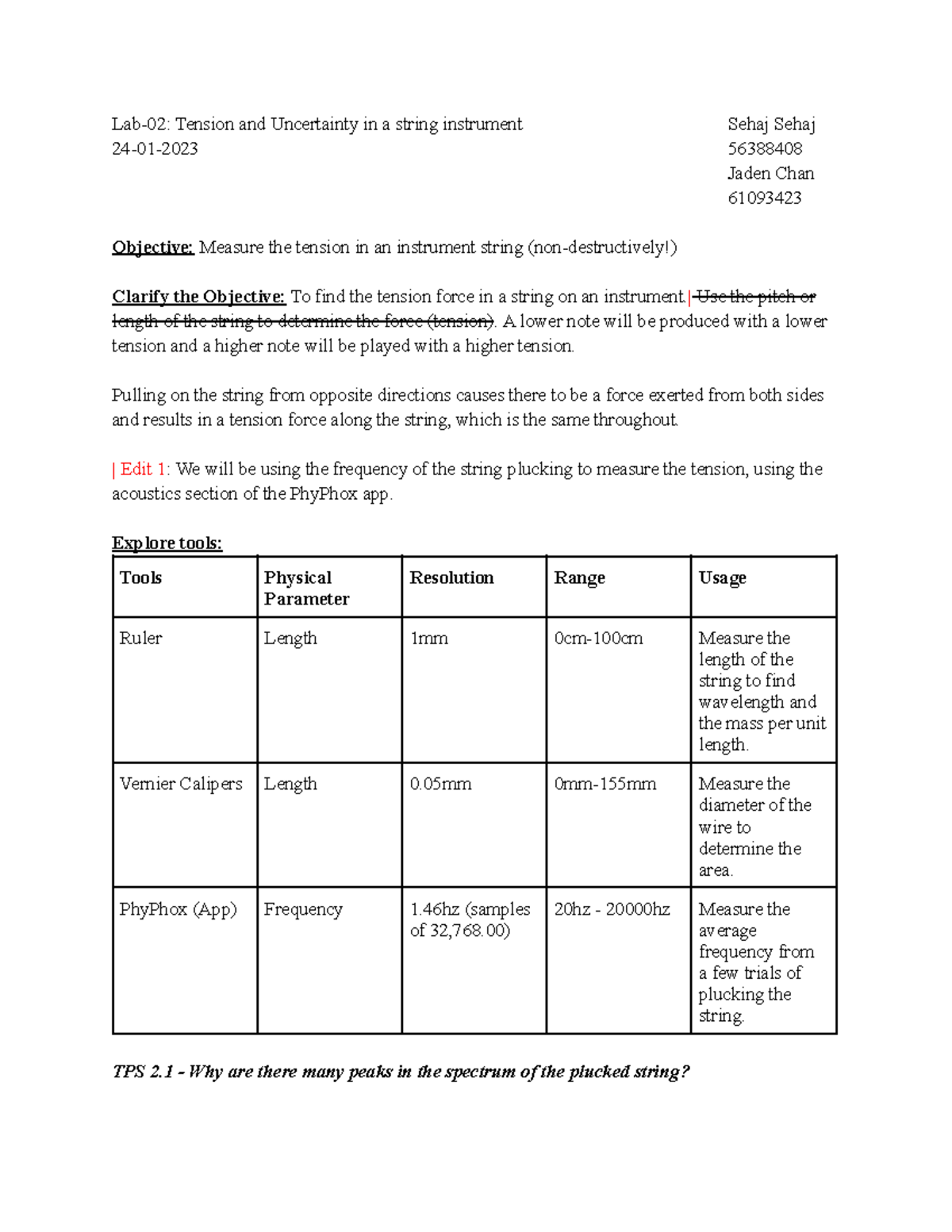 PHYS 159 Lab 2 - Lab 2, the first in-person lab of the 159 course. Got full marks. - Lab-02 ...