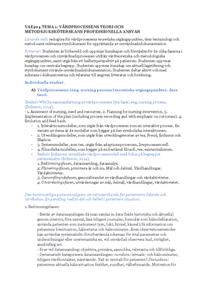 VIPS-modell för omvårdnadsdokumentation - VIPS - modell för ...