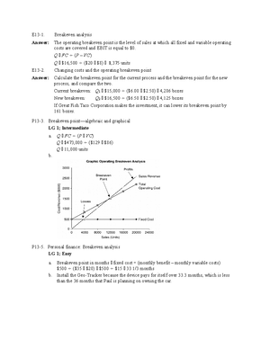 Holliday Manufacturing- Chapter 11 Practice Question - Chapter 11 ...