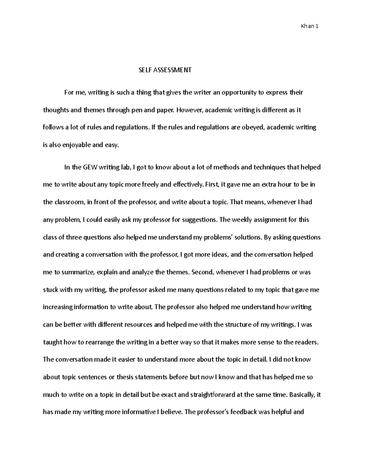 Assesment This Is An Example Of A Self Assessment Essay Khan 1 assesment-this-is-an-example-of-a-self-assessment-essay-khan-1
