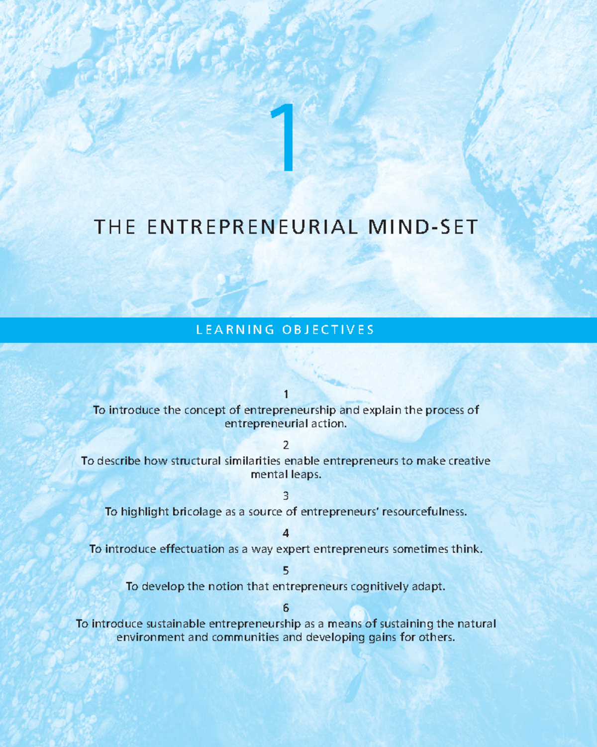 Chapter 01 - entrepreneur - 1 To introduce the concept of ...