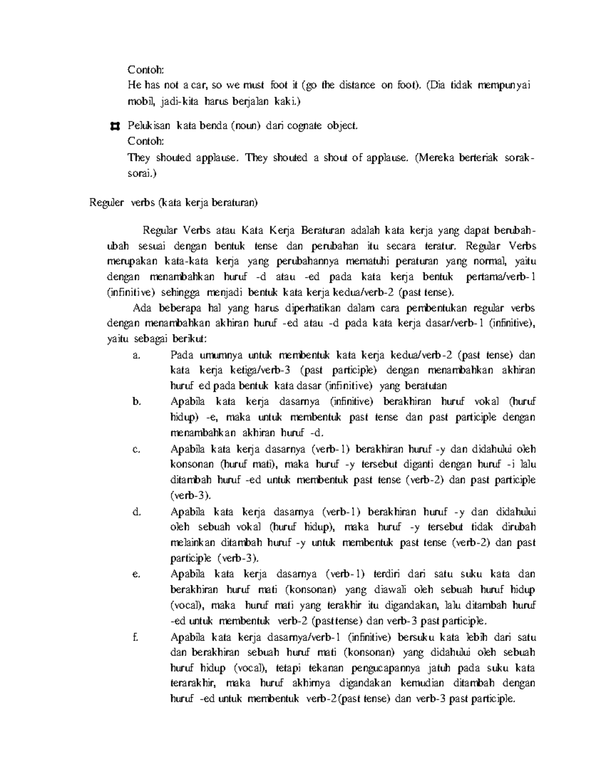 Ditransitive Verb-3 - Ada bererapa intransitive verbs yang harus ...