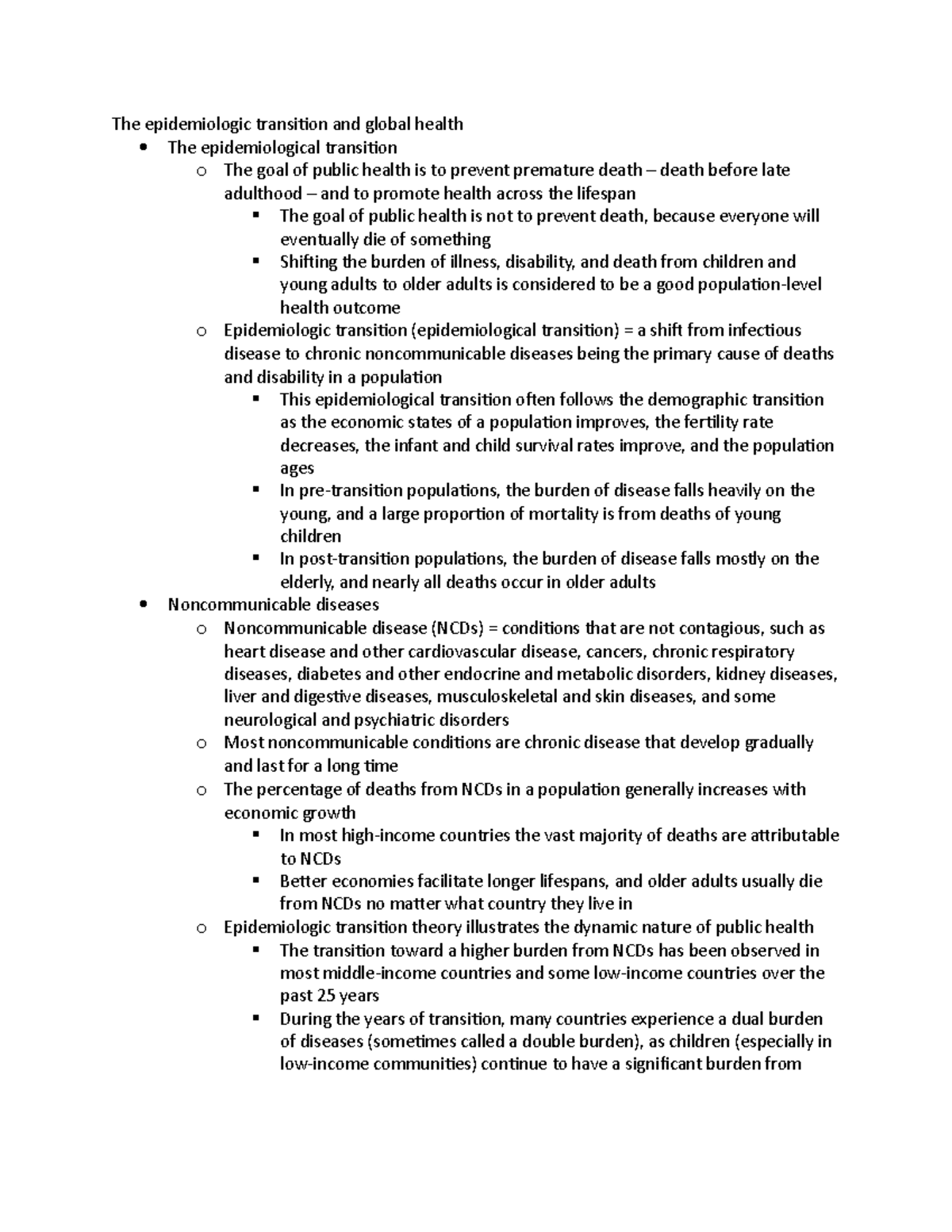 Ch 15 - other noncommunicable diseases (NCDs) - The epidemiologic ...