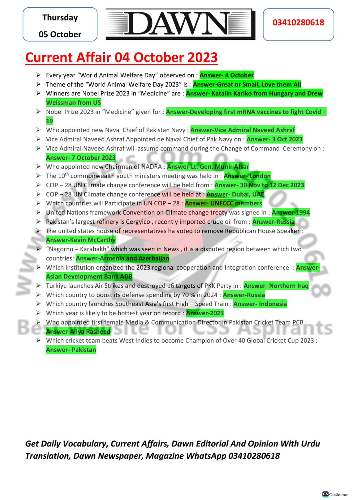 Oct 04 Current Affair - helpful - History of Pakistan (1947 - 1999 ...