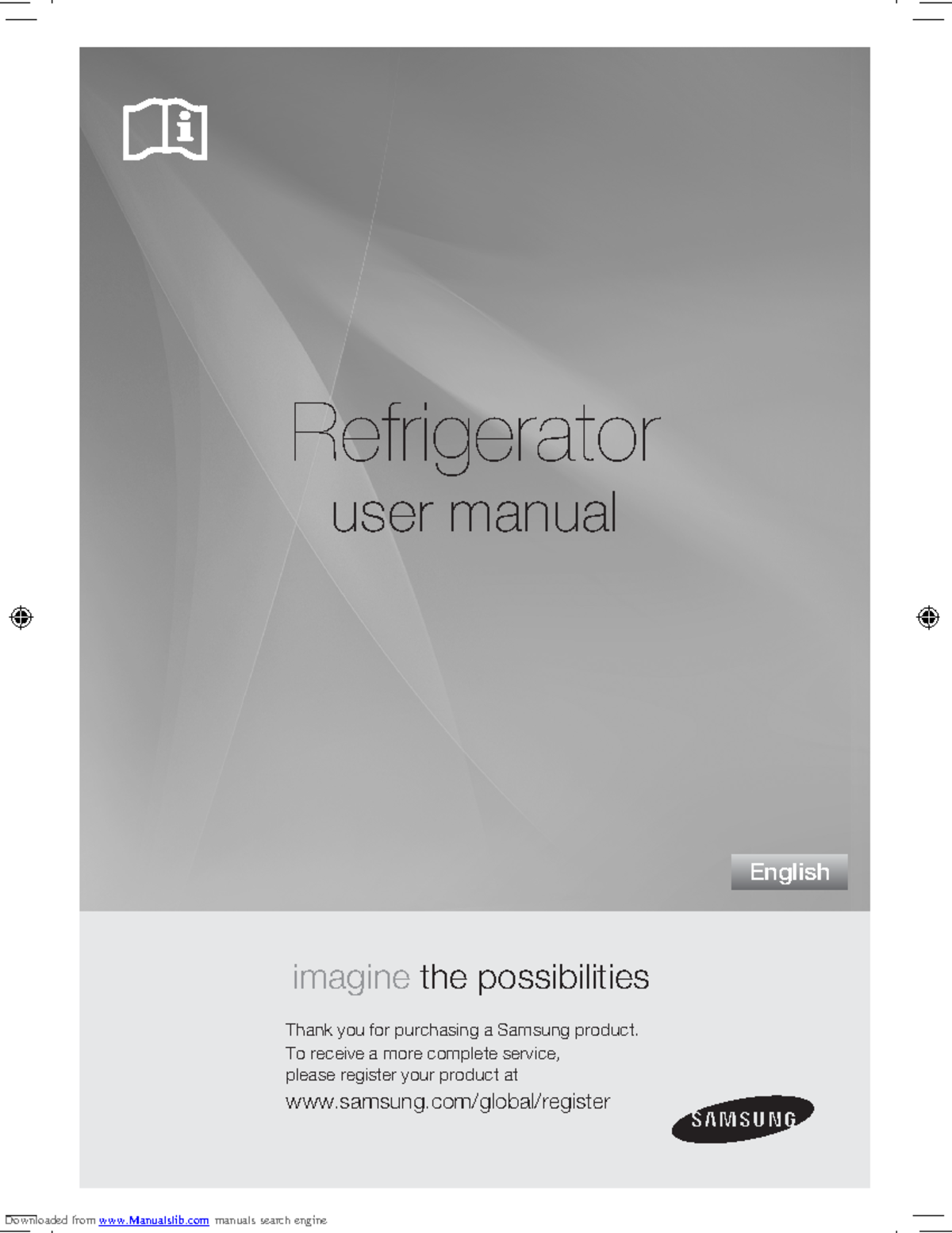 Refrigerator - Refrigerator user manual imagine the possibilities ...