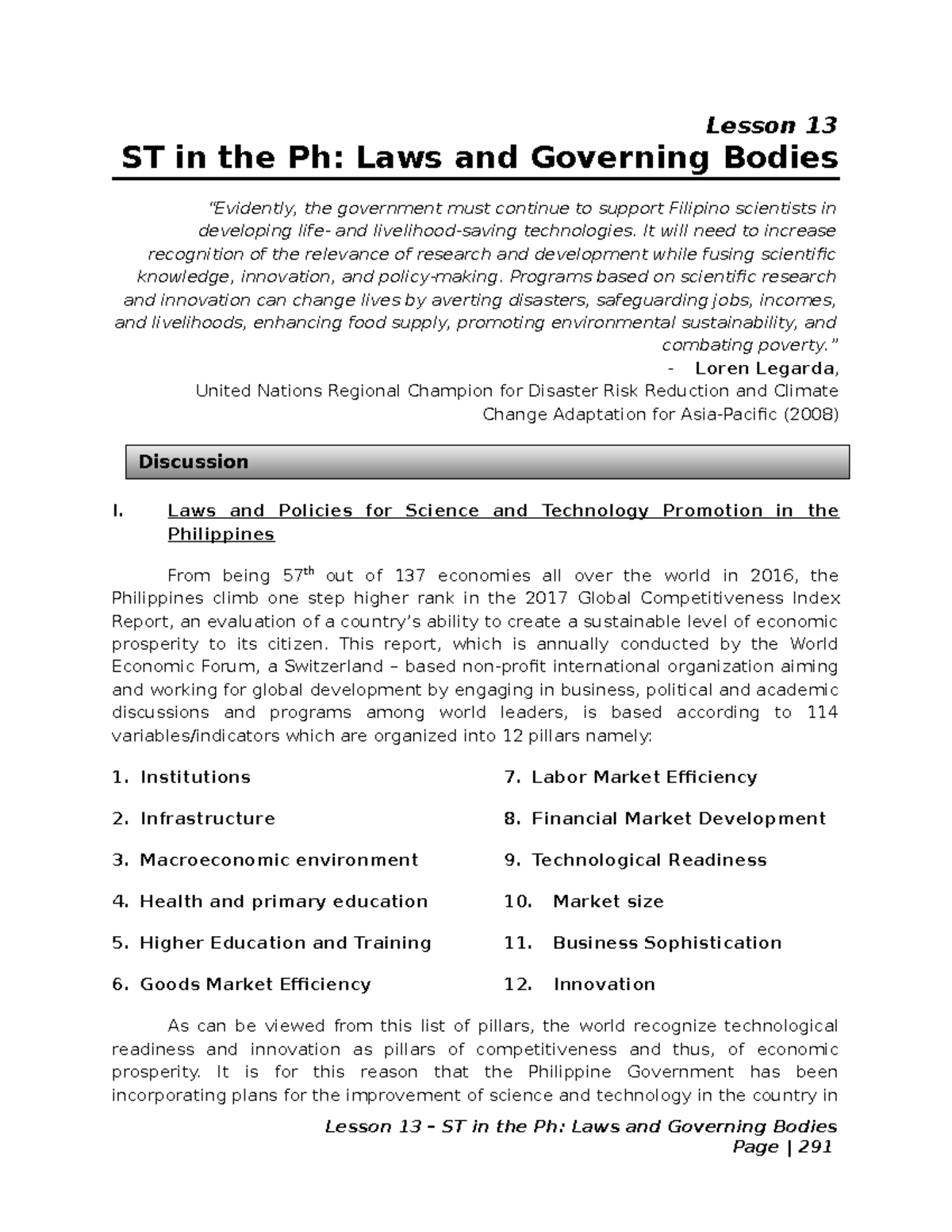 Module 13 ST in the Philippines Laws and Governing Bodies - Lesson 13 ...