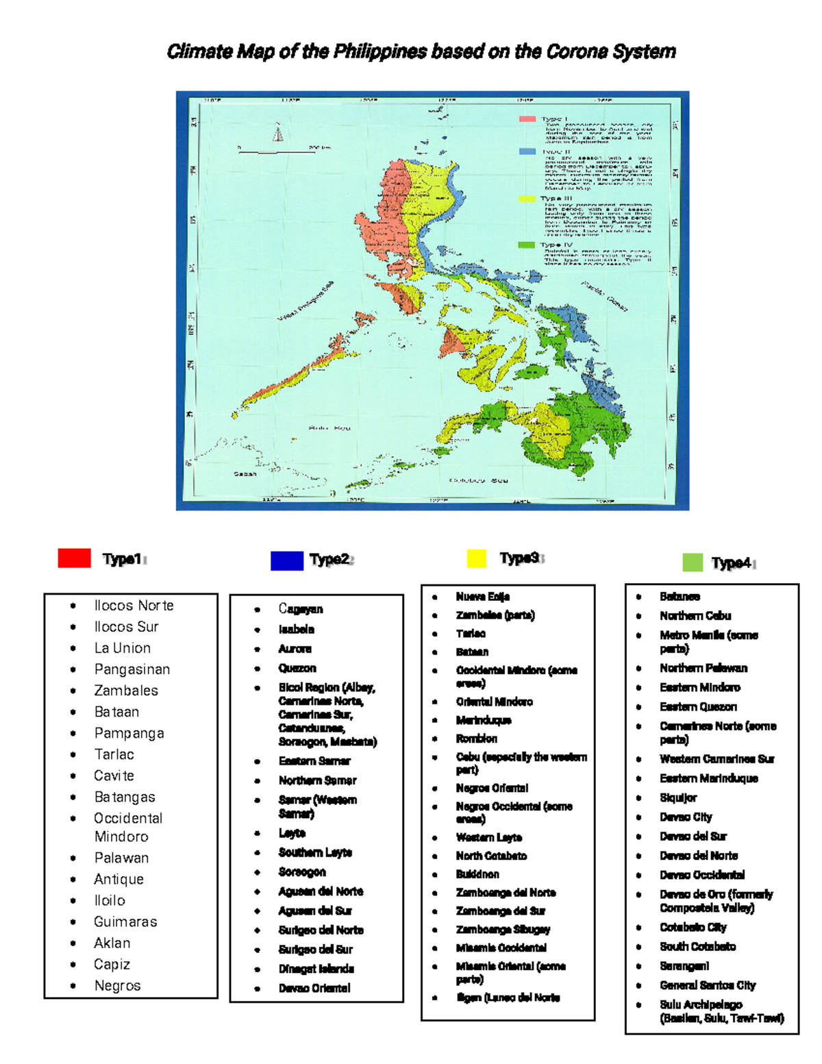 Cagasclimate - These are my assignments and notes - Climate Map of the ...