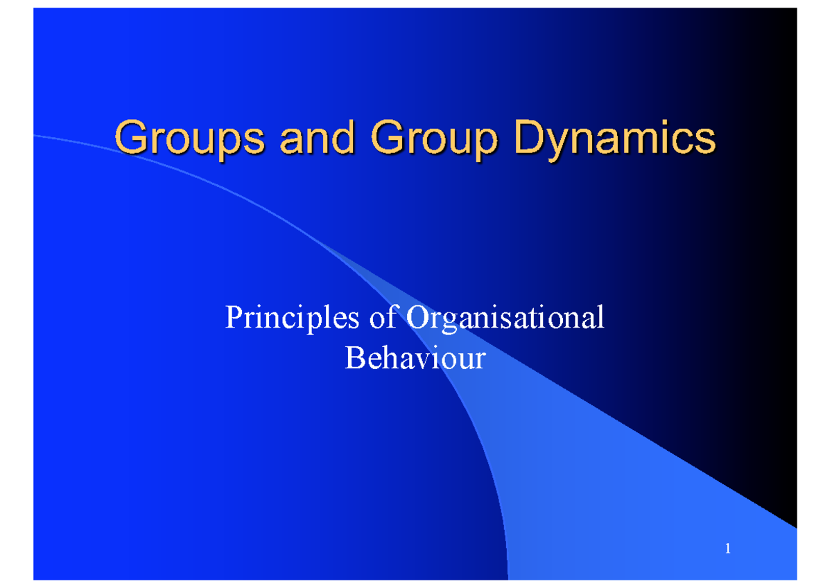 Week 6 Teams Lec - ........................... - Groups and Group ...