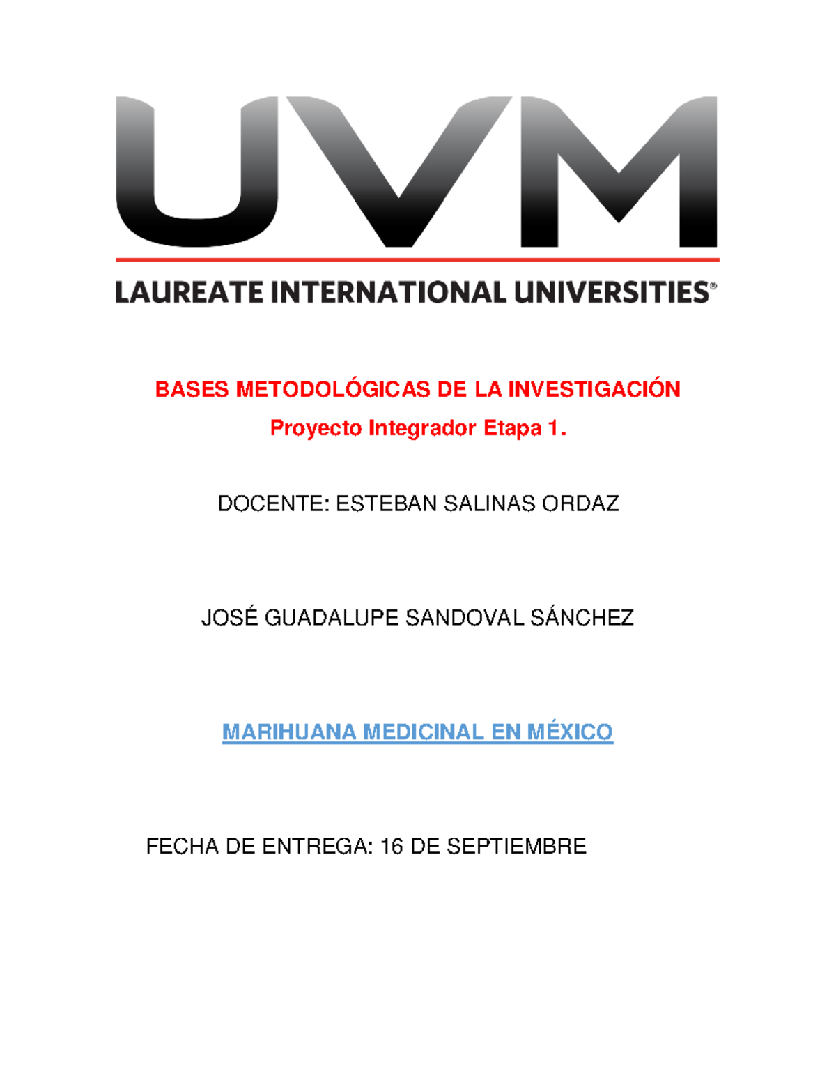 proyecto integrador etapa 1 BASES METODOLOGICAS DE LA INVESTIGACION - BASES METODOLÓGICAS DE LA ...