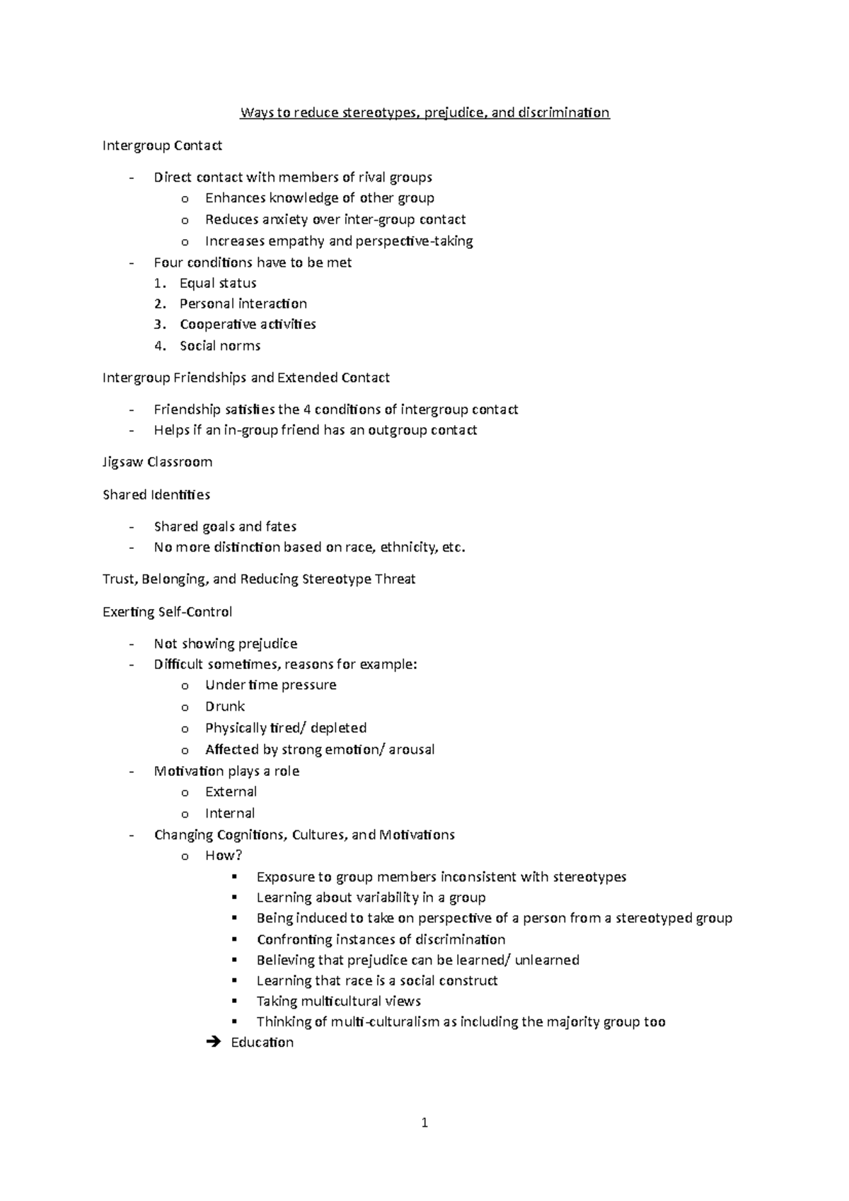 Ways to reduce stereotypes - Trust, Belonging, and Reducing Stereotype ...