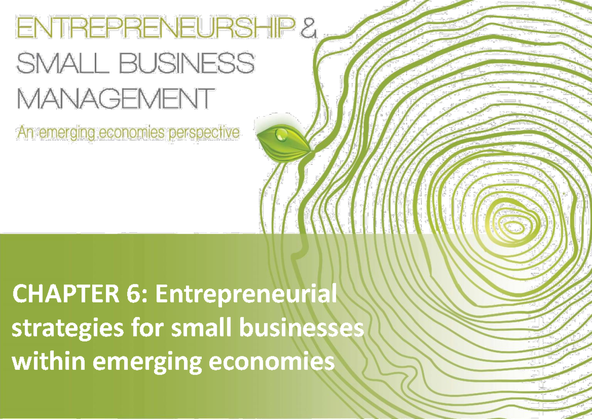 EASBM Ch 6-Entrepreneurial strategies. EASBM Ch 6-Entrepreneurial ...