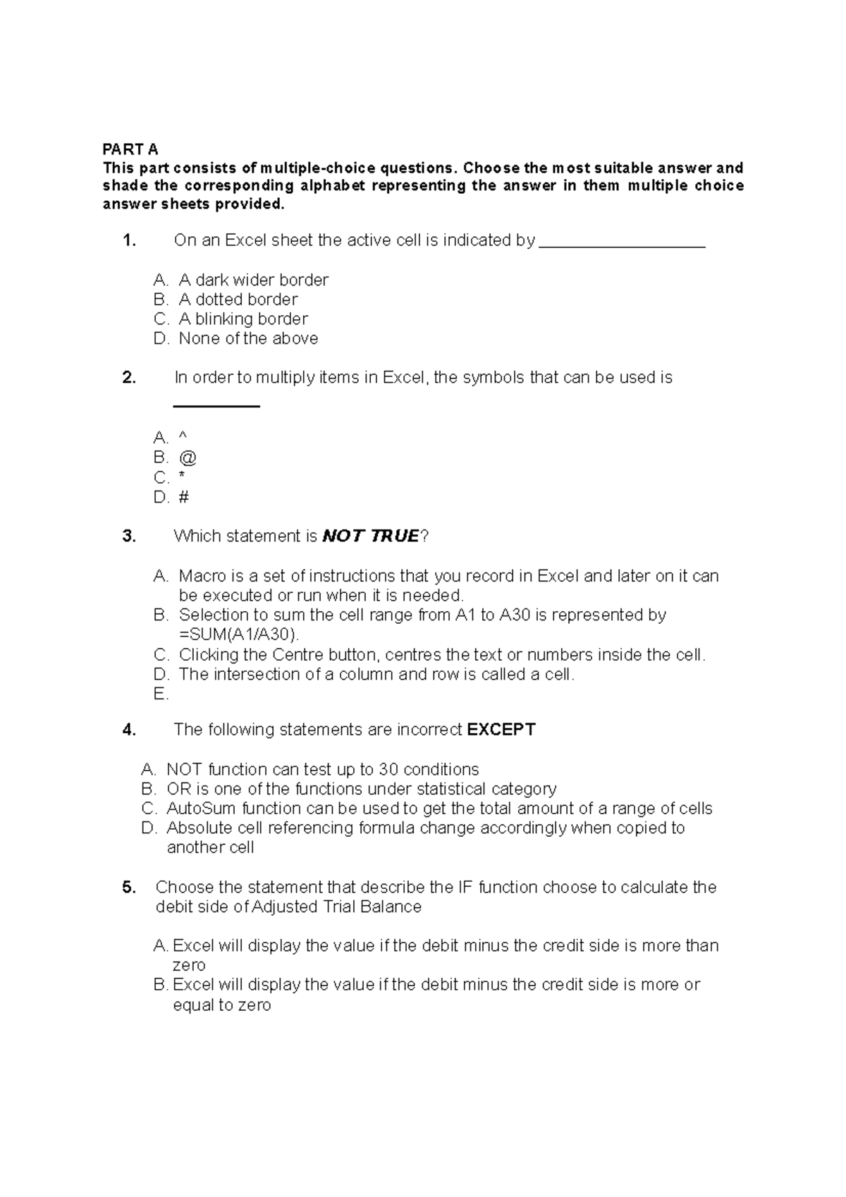 AIS 205 tutorial (week 6) (mutiply question) - accounting information ...
