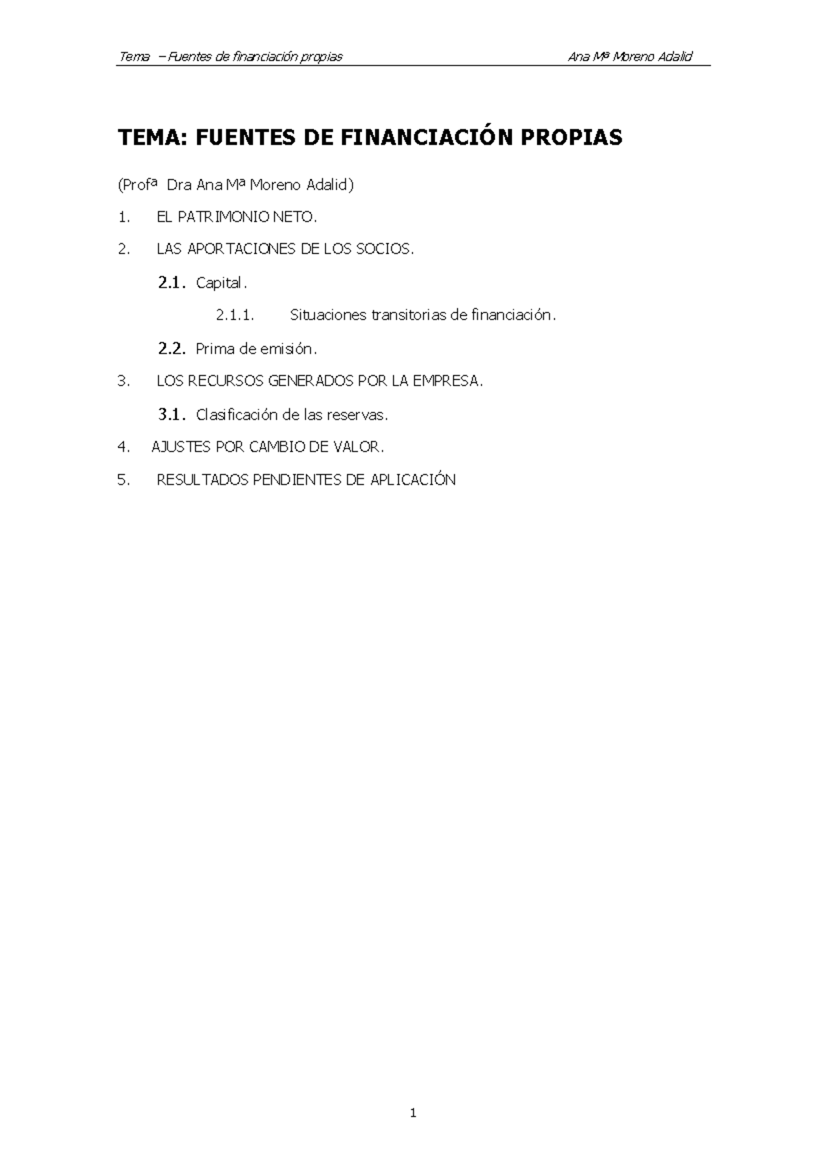 TEMA 2 Fondos Propios - - Studocu