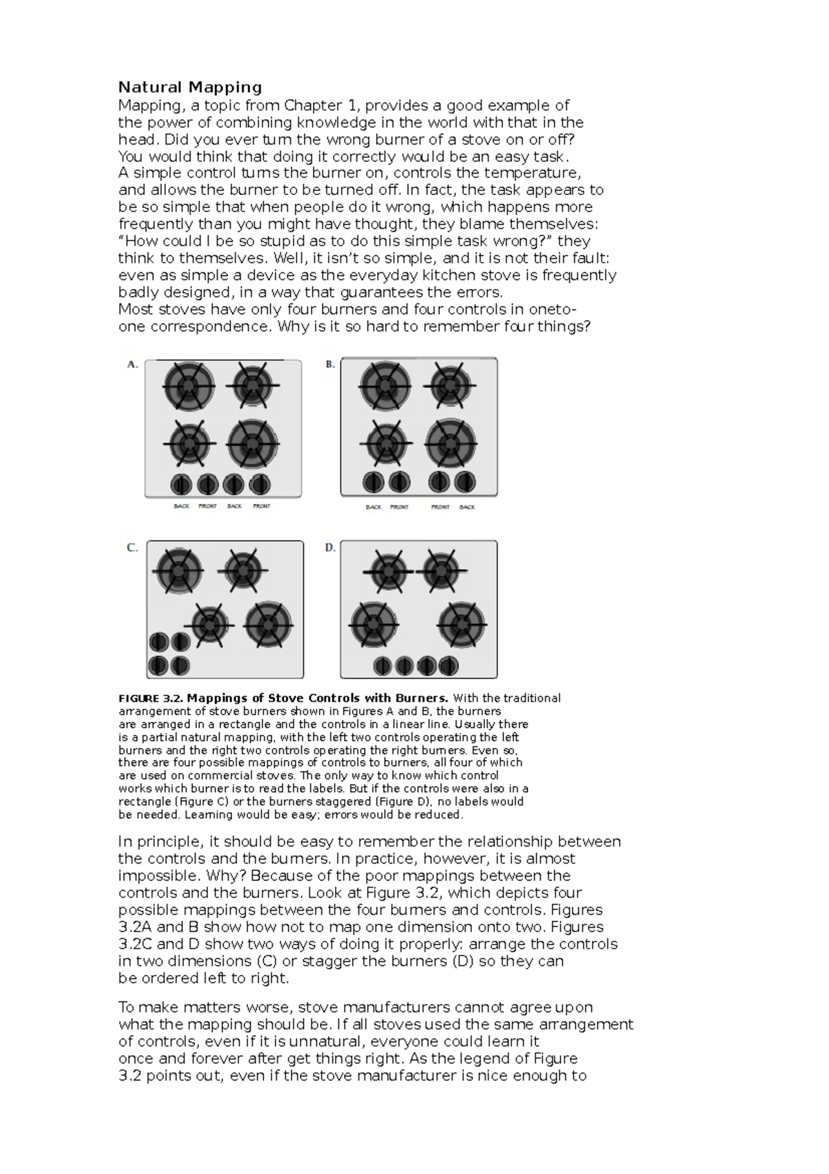 Natural Mapping - Natural Mapping Mapping, a topic from Chapter 1 ...