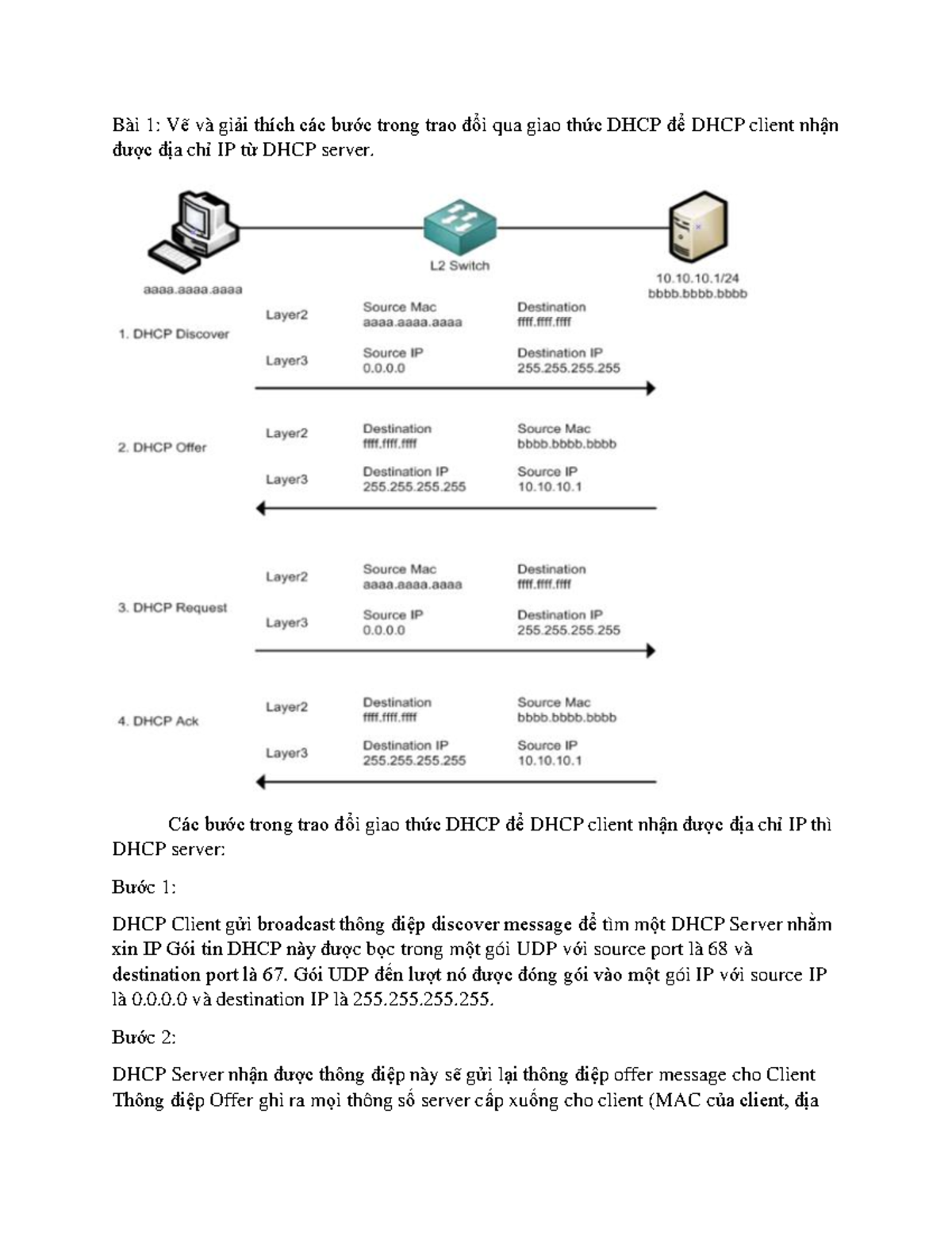 6 - cách giải bài - Bài 1: Vẽ và giải thích các bước trong trao đổi qua ...