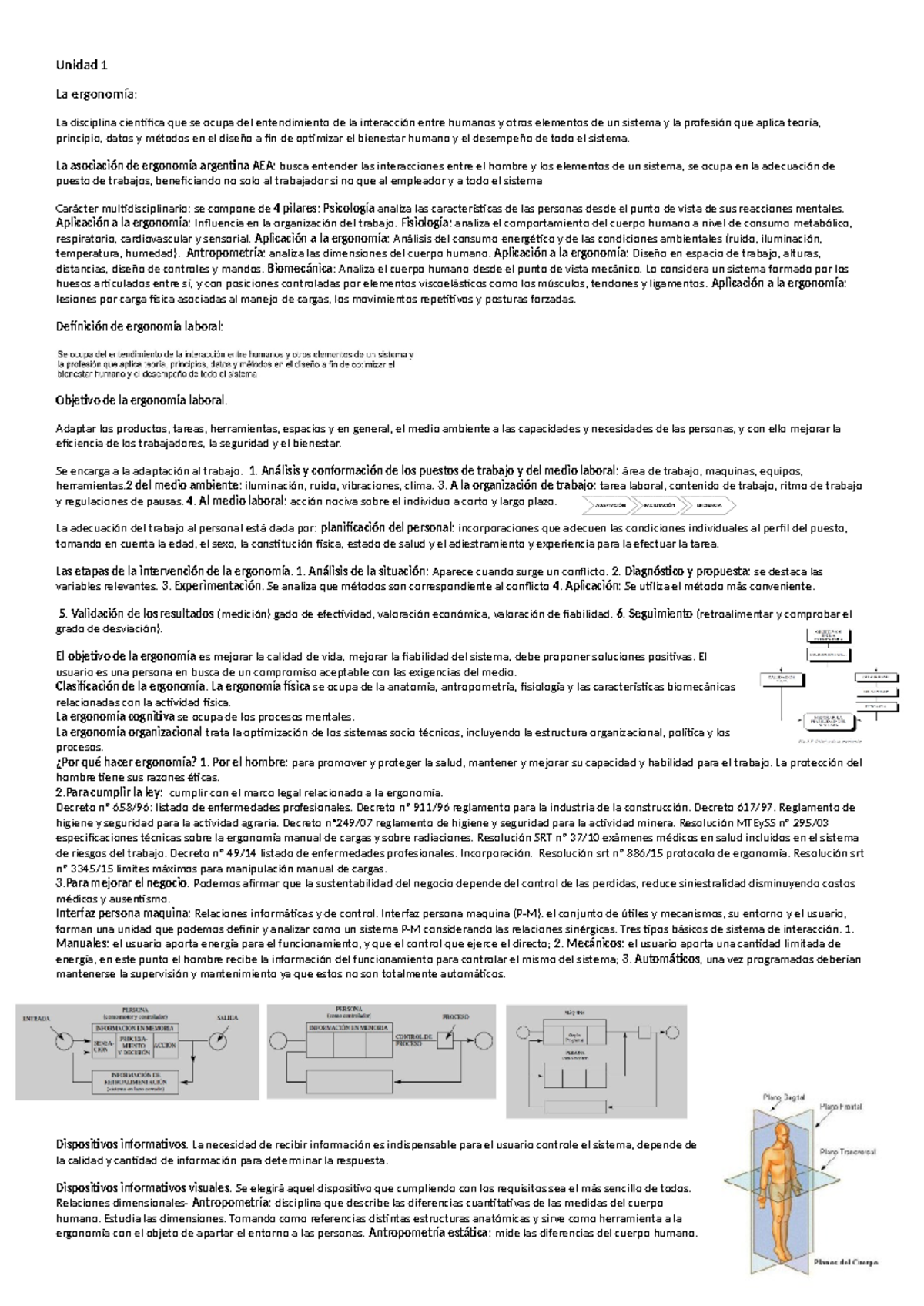 La ergonomía (4) (1) - Unidad 1 La ergonomía: La disciplina científica ...