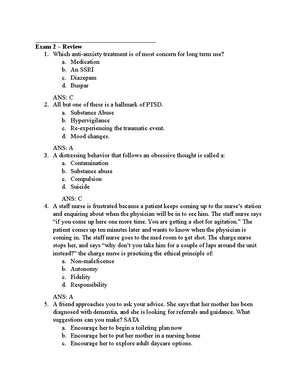 MH Test 3 - Mental health practice quiz - A client states, just know ...