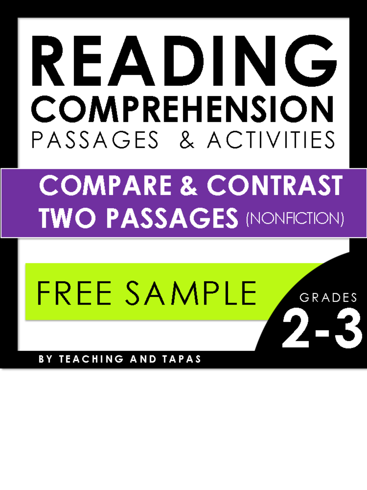 Close Reading Compareand Contrast Two Texts Freebieri 29RI39-1 ...