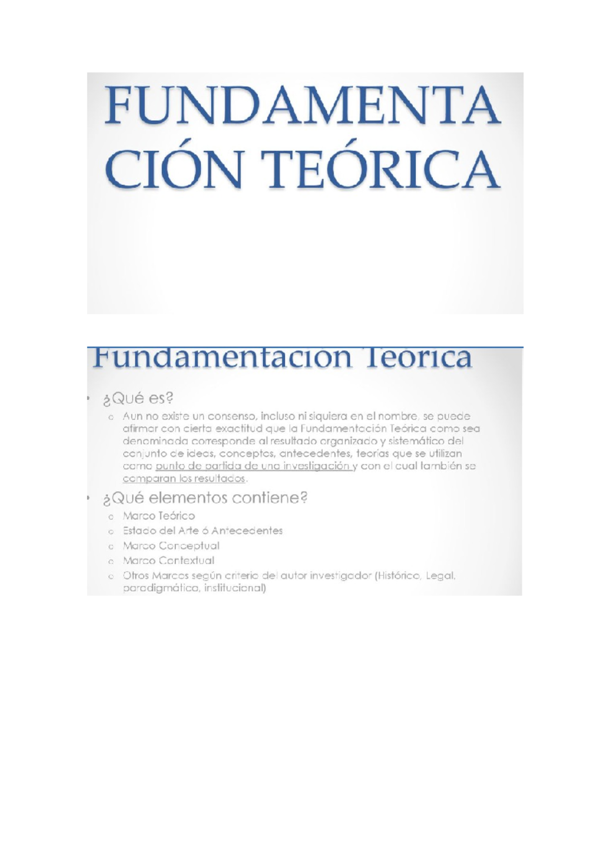 Fundamentación teórica Investigación - Medicina - Studocu