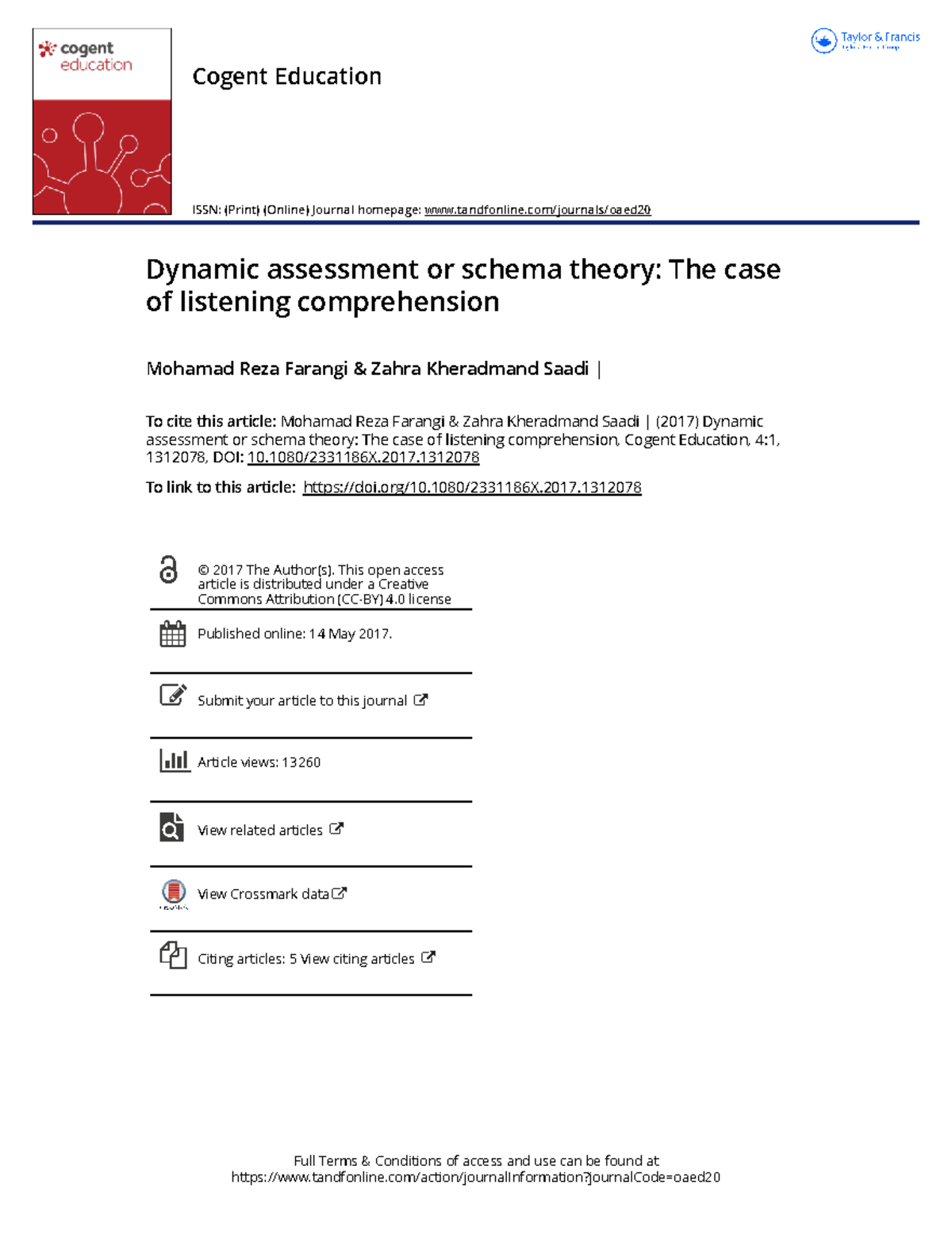 Dynamic assessment or schema theory The case of listening comprehension ...