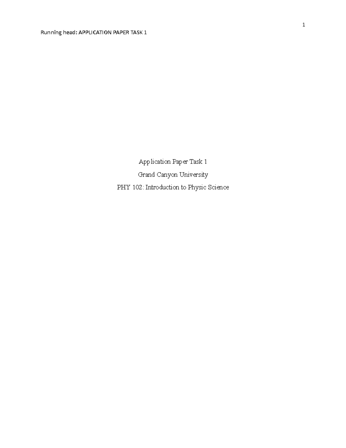 Application Paper Task 1 HERO - Application Paper Task 1 Grand Canyon ...