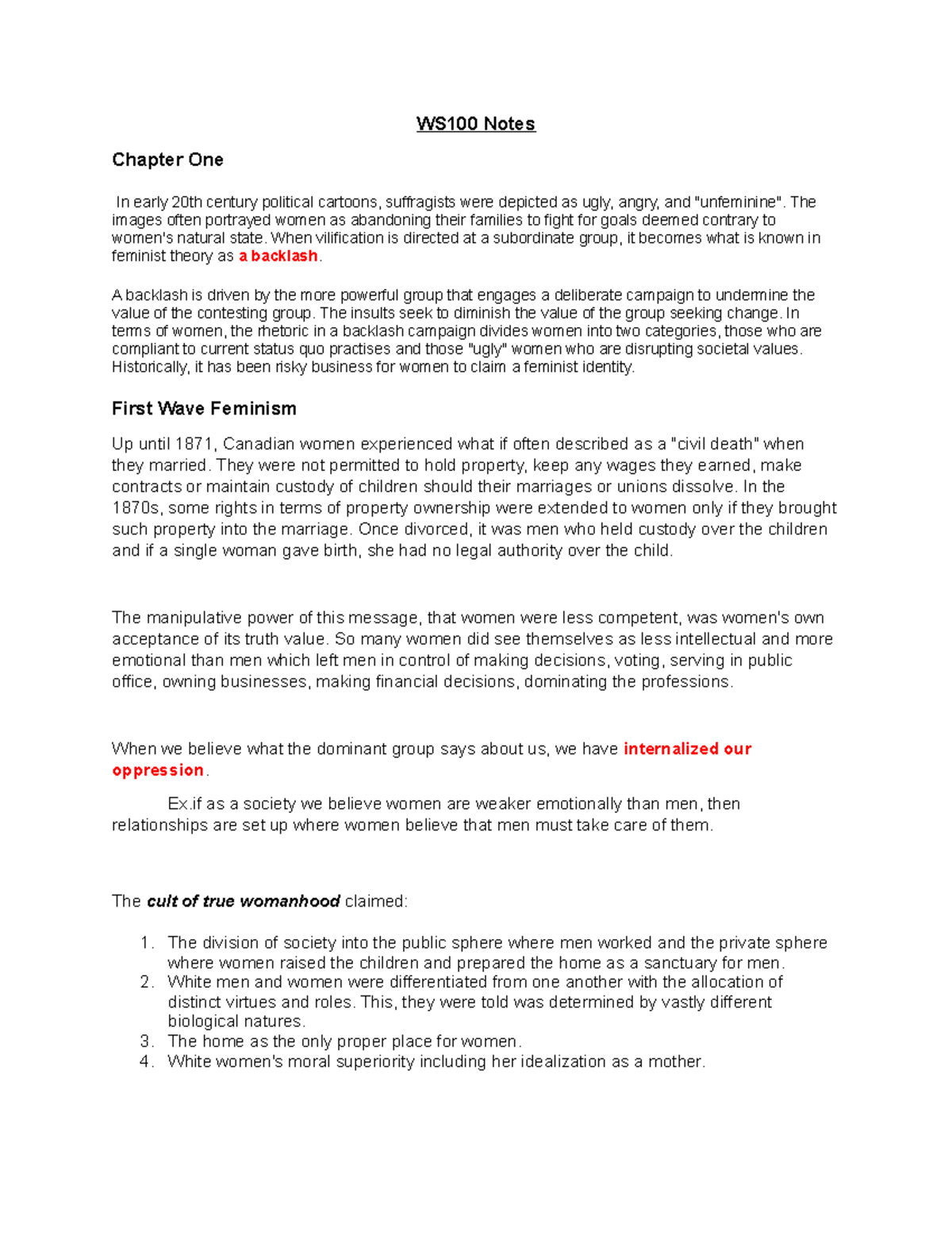 WS100 Notes - WS100 Notes Chapter One - Studocu