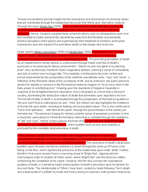 Common Module revised - Common Module: Texts and Human Experiences The ...