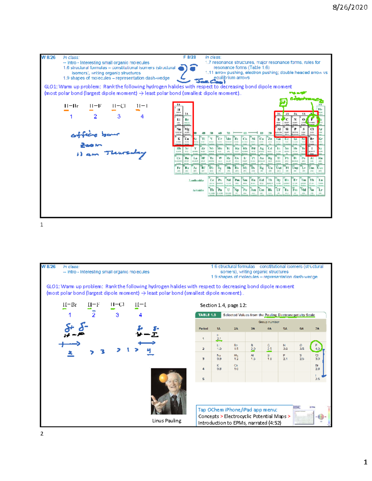 8-26-20 Wednesday - Small Molecules-Constitutional Isomers-Chem ...