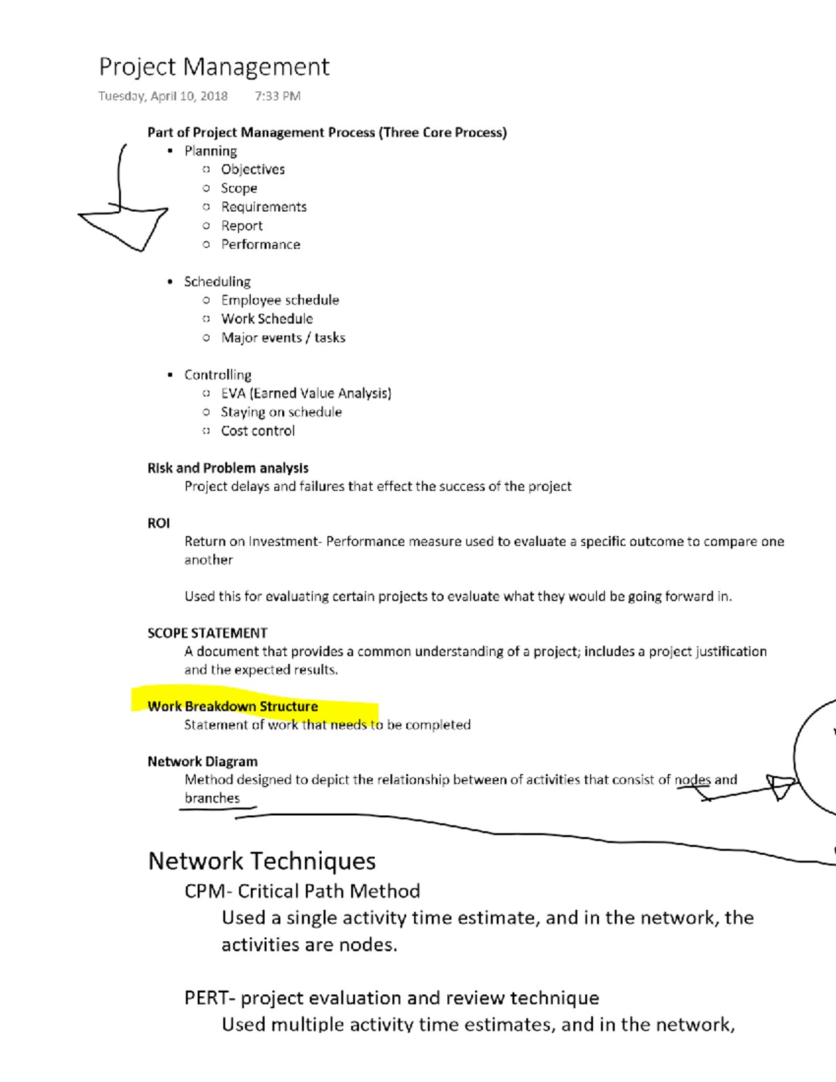 Intro to Mangement Science, Project Management - Project Management ...