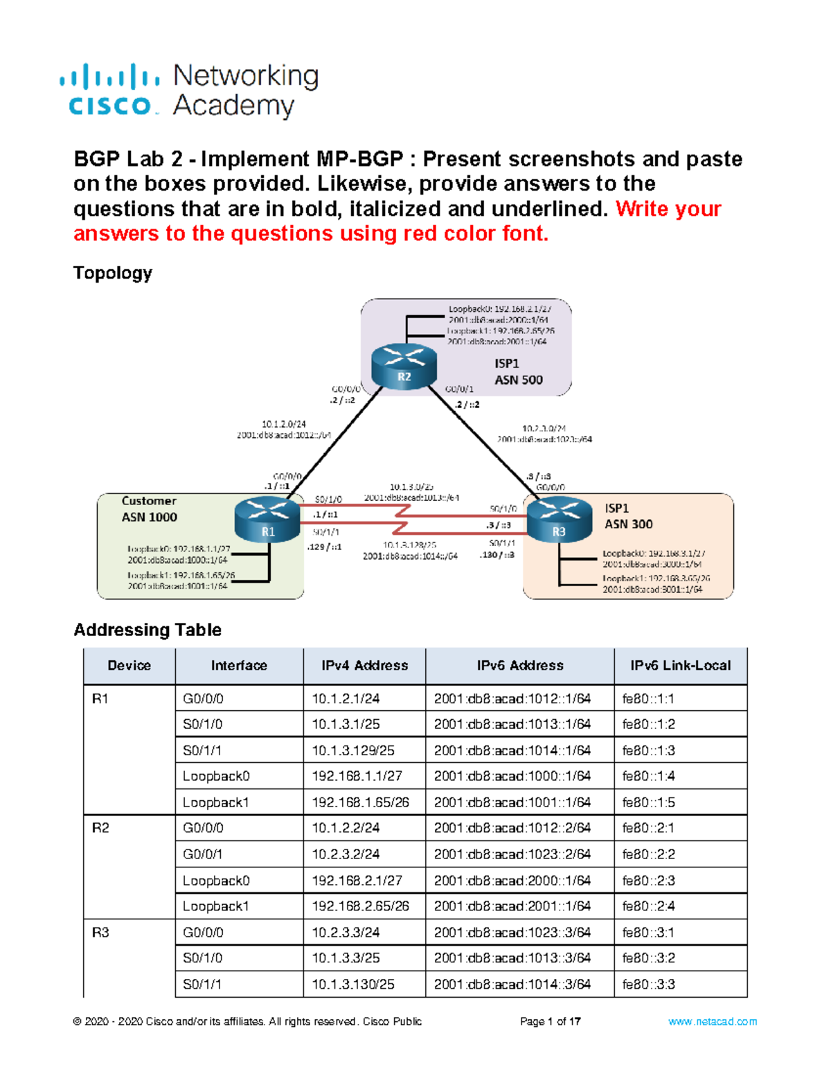 Bgp Lab 2 Implement Mp Bgp Likewise Provide Answers To The